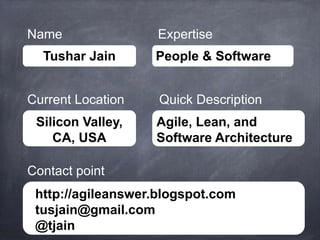 Nimble Framework - Software architecture and design in agile era | PPT