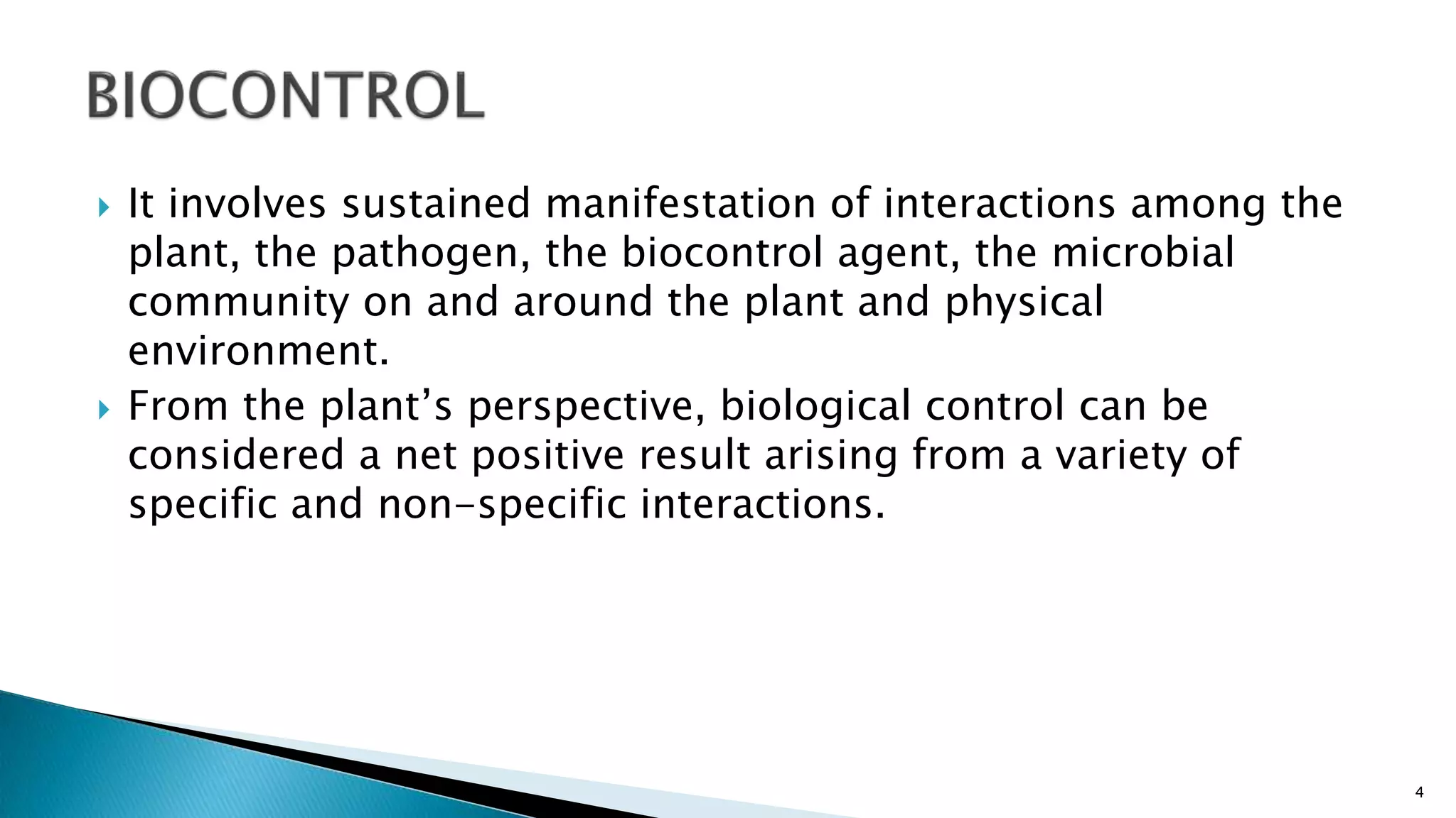 BIOLOGICAL CONTROL OF SOIL BORNE and AERIAL PATHOGENS OF CROP PLANTS | PPTX
