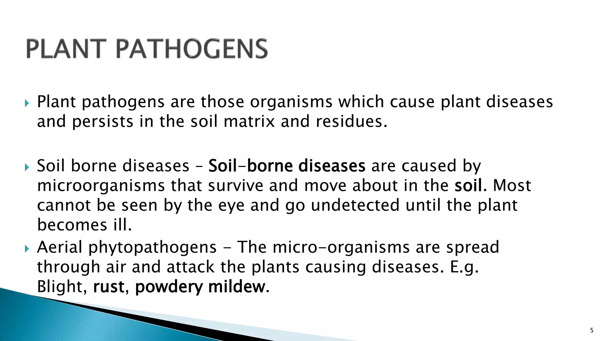 BIOLOGICAL CONTROL OF SOIL BORNE and AERIAL PATHOGENS OF CROP PLANTS | PPTX