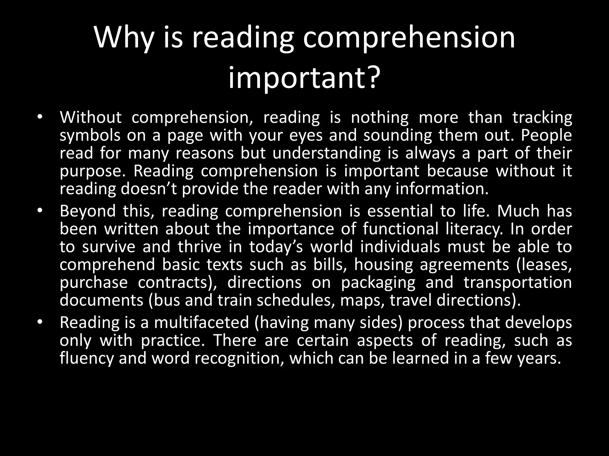Bca i ecls_u-3_reading & comprehension | PPTX | Education