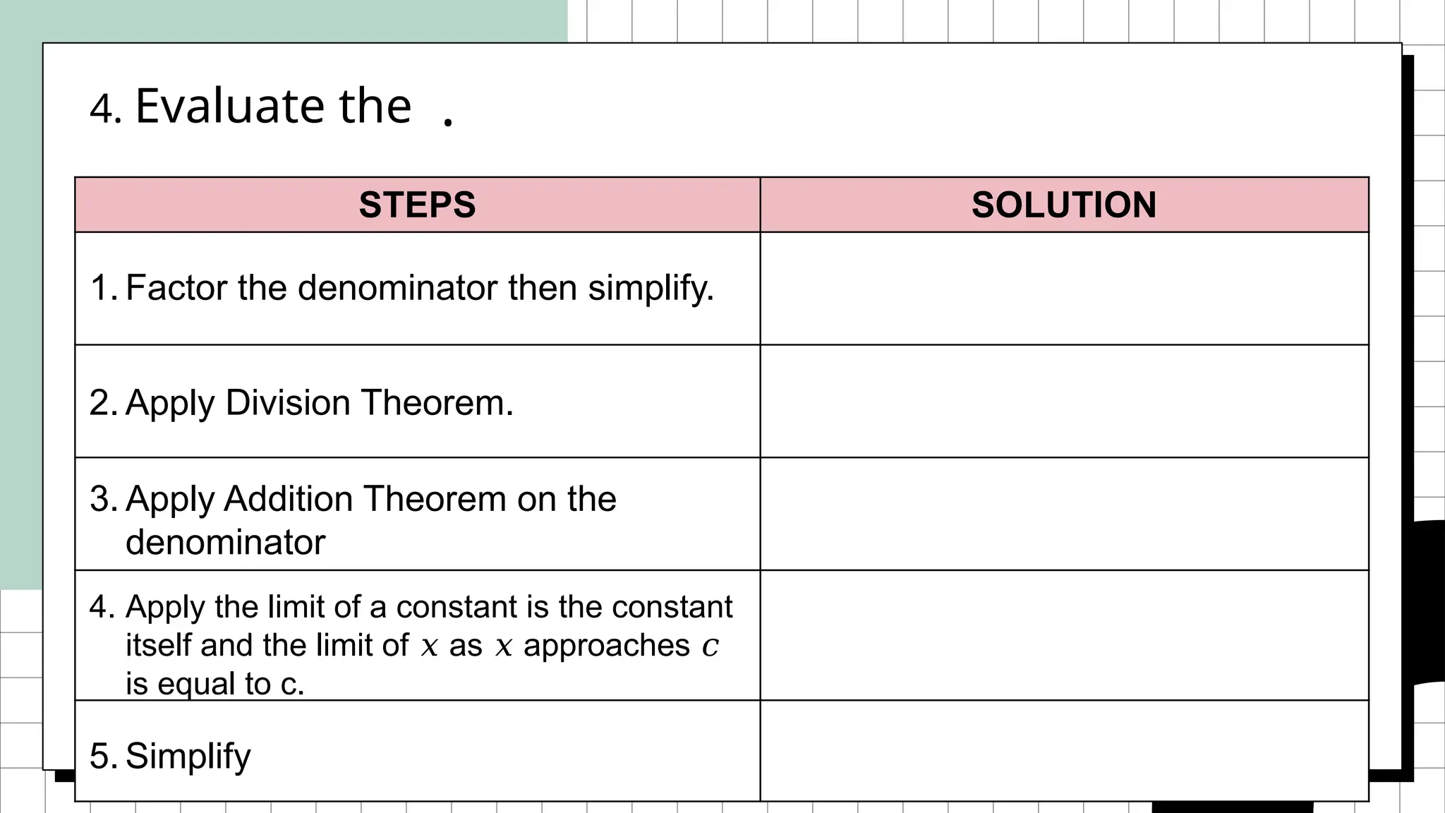 Grade 11: Basic Calculus_MODULE 2.Limits Laws | PPTX