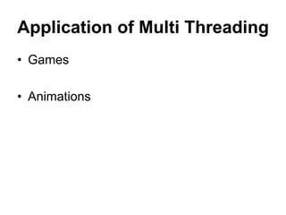 BCA MultiThreading.ppt | Programming Languages | Computing
