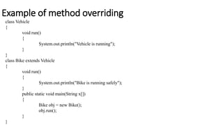 BCA Oveloading and Overriding (2).pptx | Programming Languages | Computing