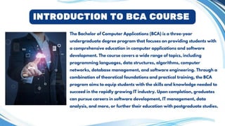"Design Your Future in Technology: The Power of a BCA Degree". | PDF