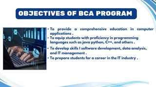 "Design Your Future in Technology: The Power of a BCA Degree". | PDF