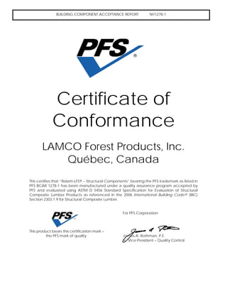 Bcar 1278 1 - lamco 6-5-09 grade 18 f 20f and 24f | PDF