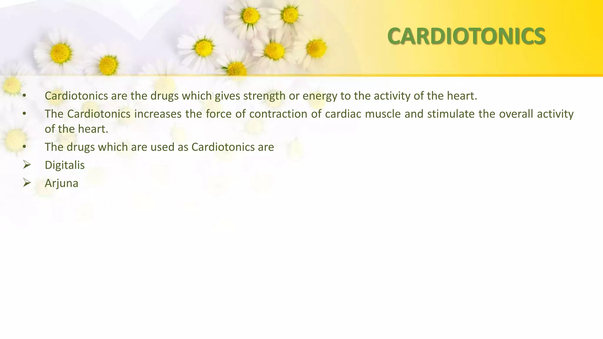 Cardiotonics | PPTX