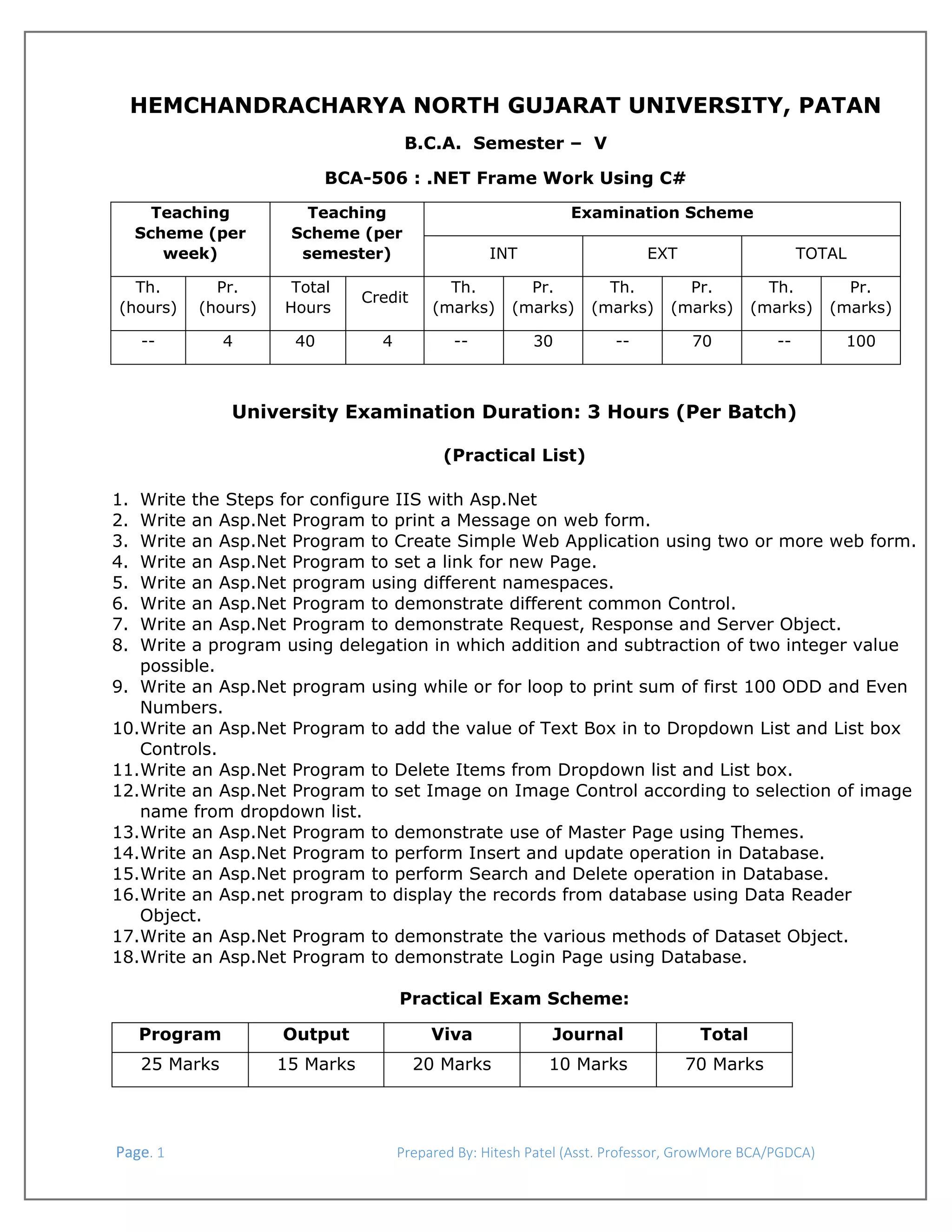 Bca Sem 5 C Practical Pdf