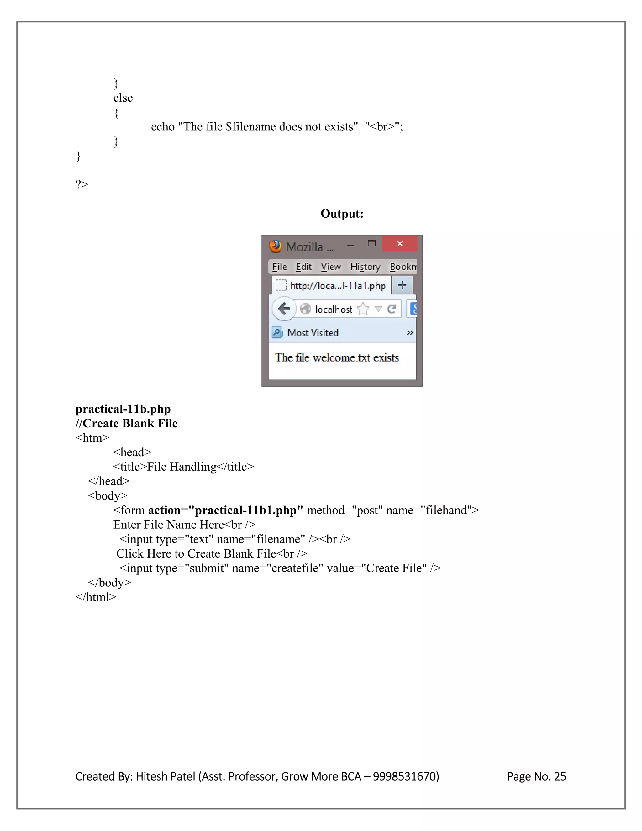 Bca sem 6 php practicals 1to12 | PDF