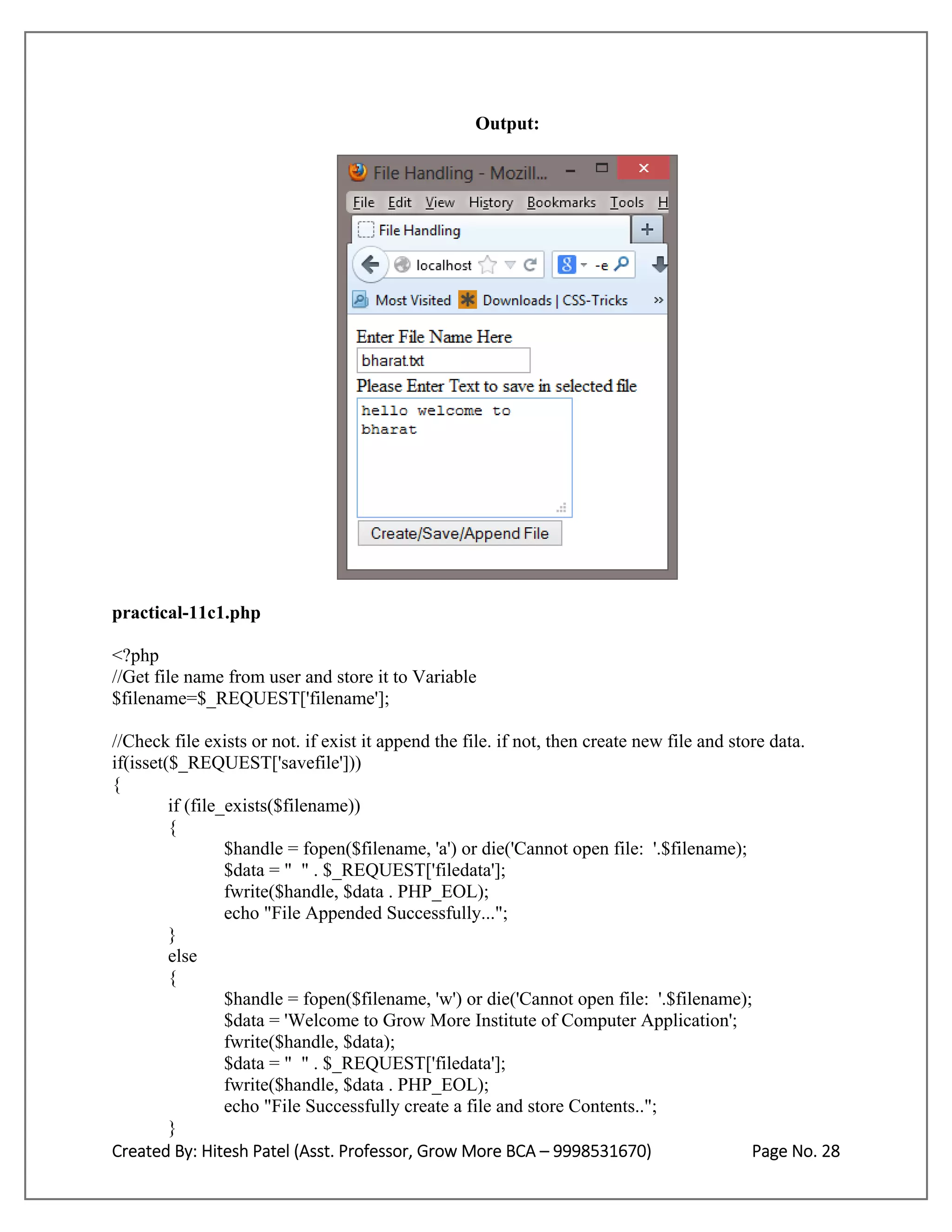 Bca sem 6 php practicals 1to12 | PDF