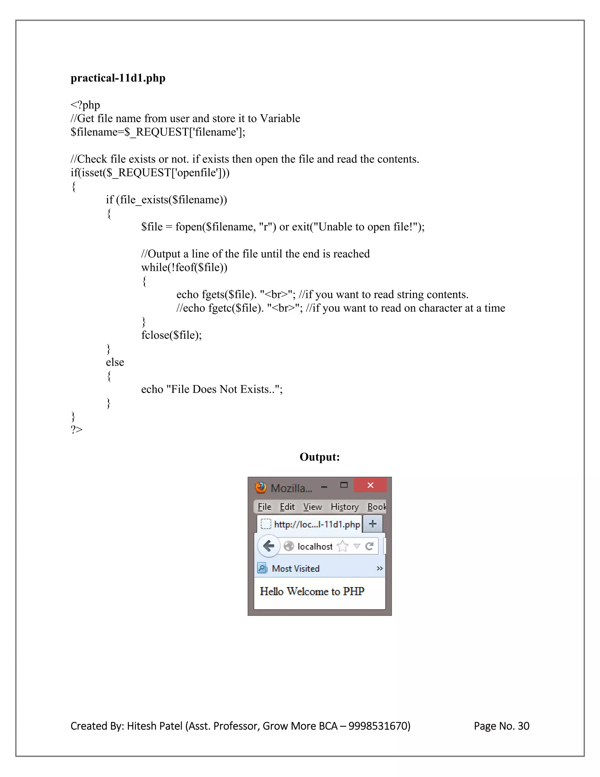 Bca sem 6 php practicals 1to12 | PDF