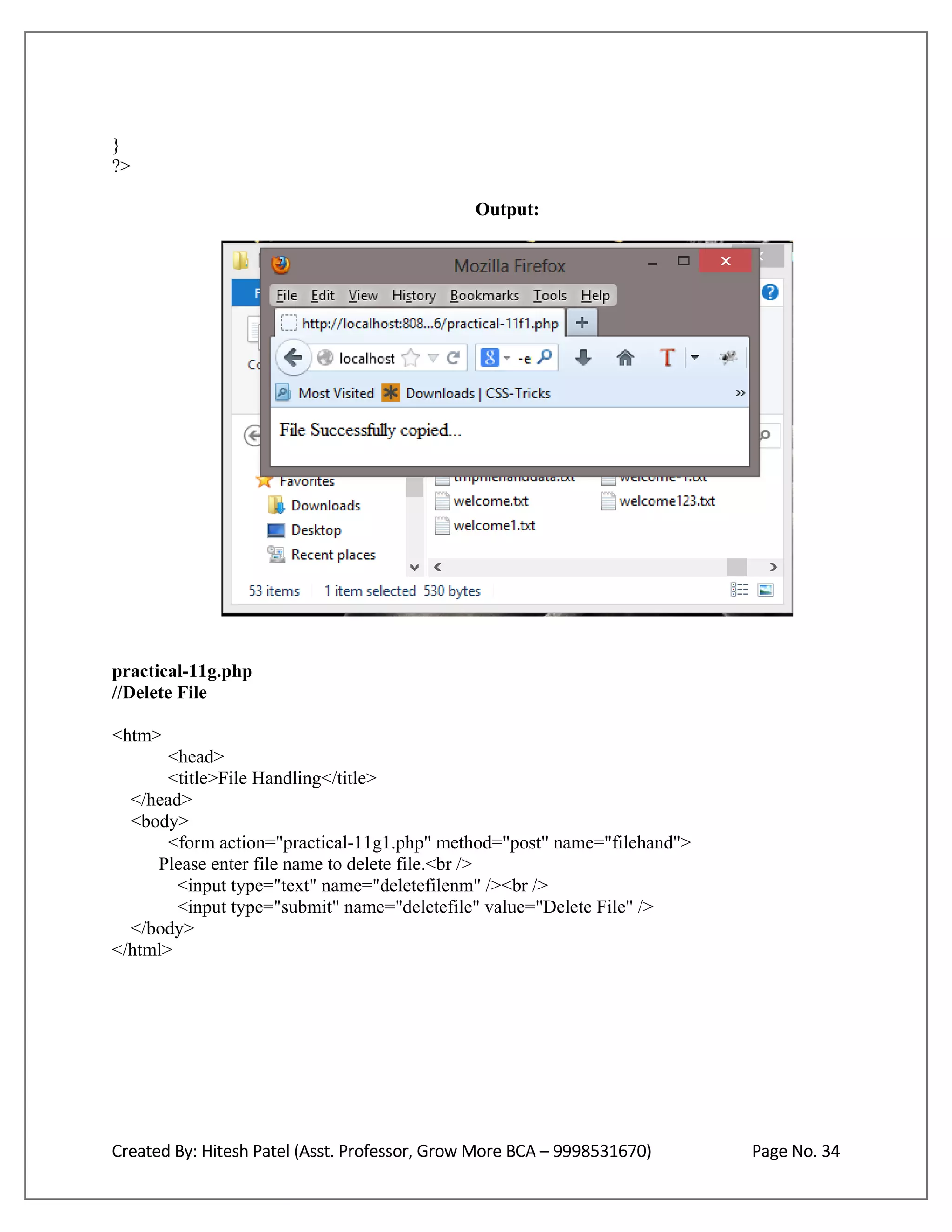 Bca sem 6 php practicals 1to12 | PDF