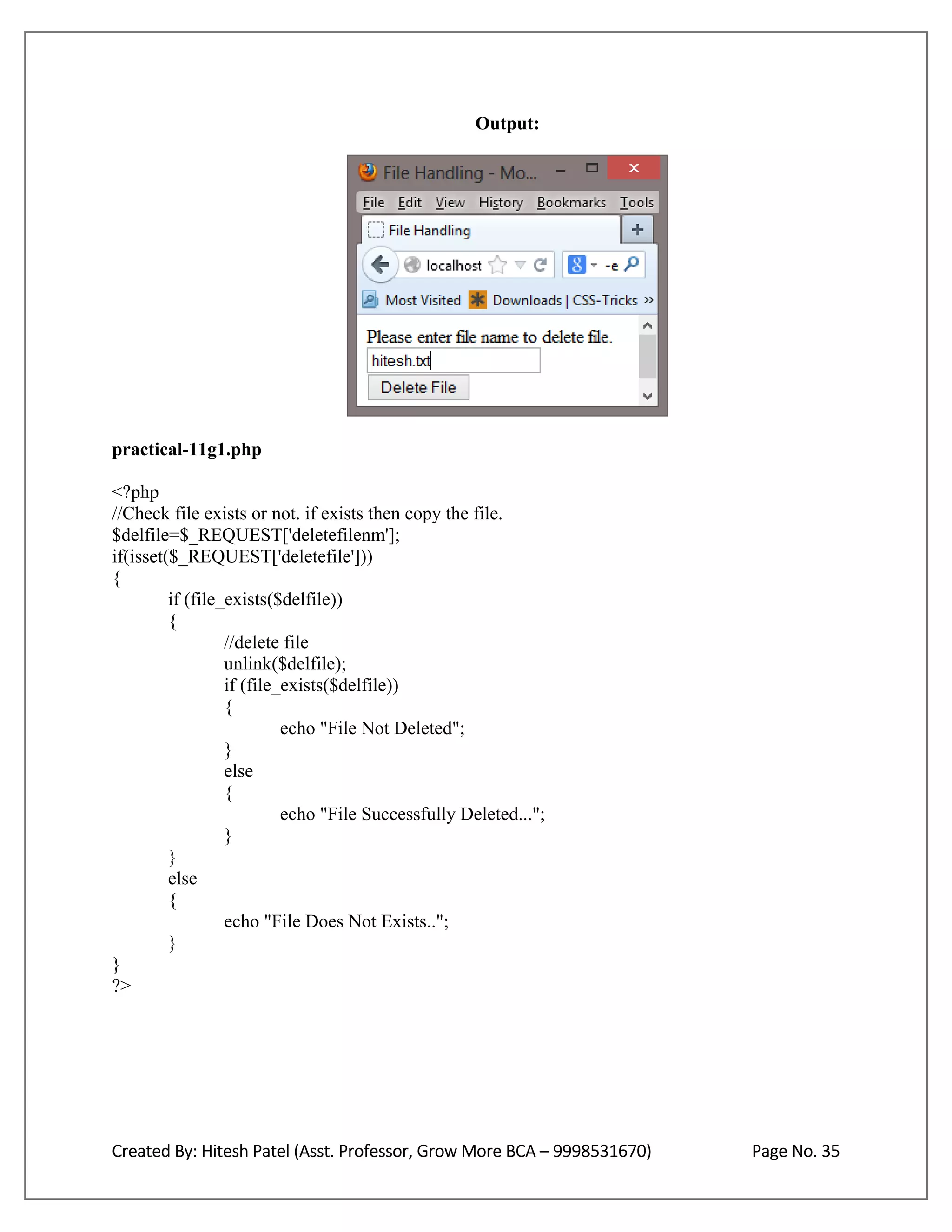 Bca sem 6 php practicals 1to12 | PDF