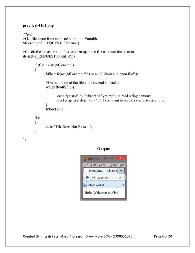 Bca sem 6 php practicals 1to12 | PDF