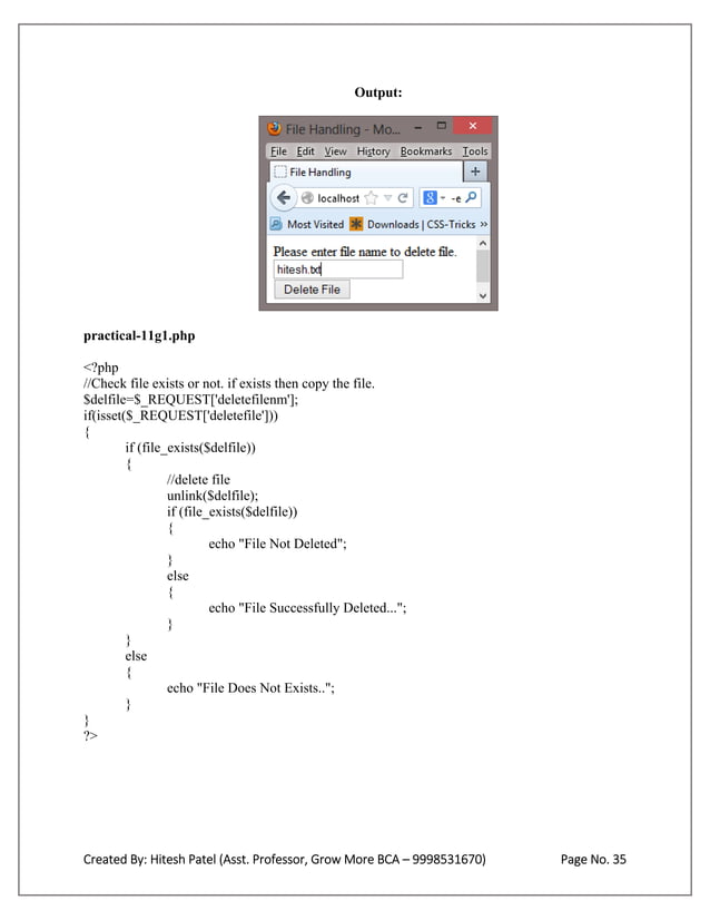 Bca sem 6 php practicals 1to12 | PDF