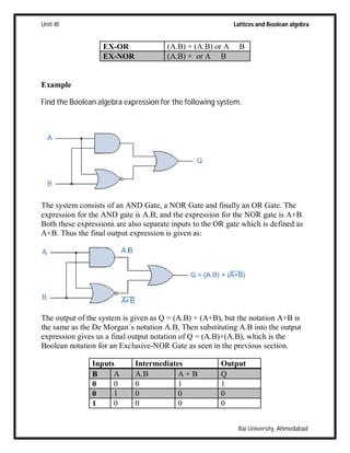 BCA_Semester-II-Discrete Mathematics_unit-iii_Lattices and boolean algebra | PDF