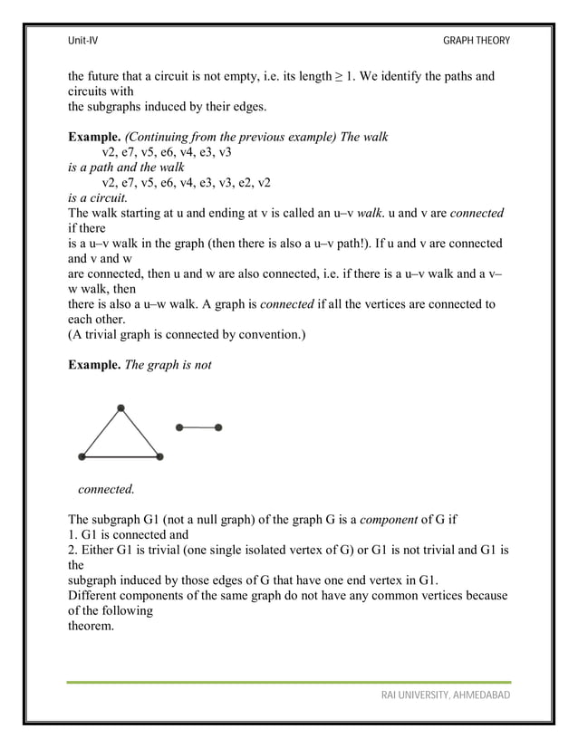 Bcasemester Ii Discrete Mathematicsunit Iv Graph Theory Pdf