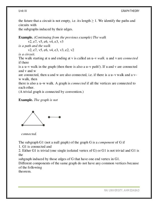 Bca Semester Ii Discrete Mathematics Unit Iv Graph Theory