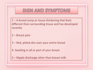 BREAST CANCER AWARENESS | PPTX
