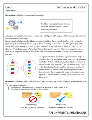 BCA_Semester-I_Mathematics-I_Set theory and function | PDF