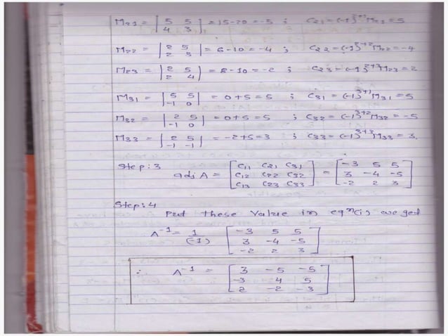 BCA_Semester-I_Mathematics-I_Determinant and Matrices | PPTX | Physics ...