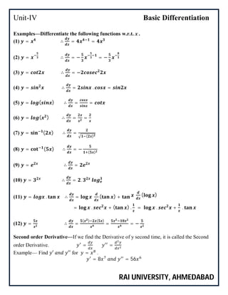 BCA_MATHEMATICS-I_Unit-IV | PDF
