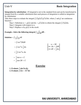 BCA_MATHEMATICS-I_Unit-V | PDF