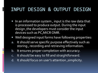 BCA V Sem System design and Implementation | PPTX