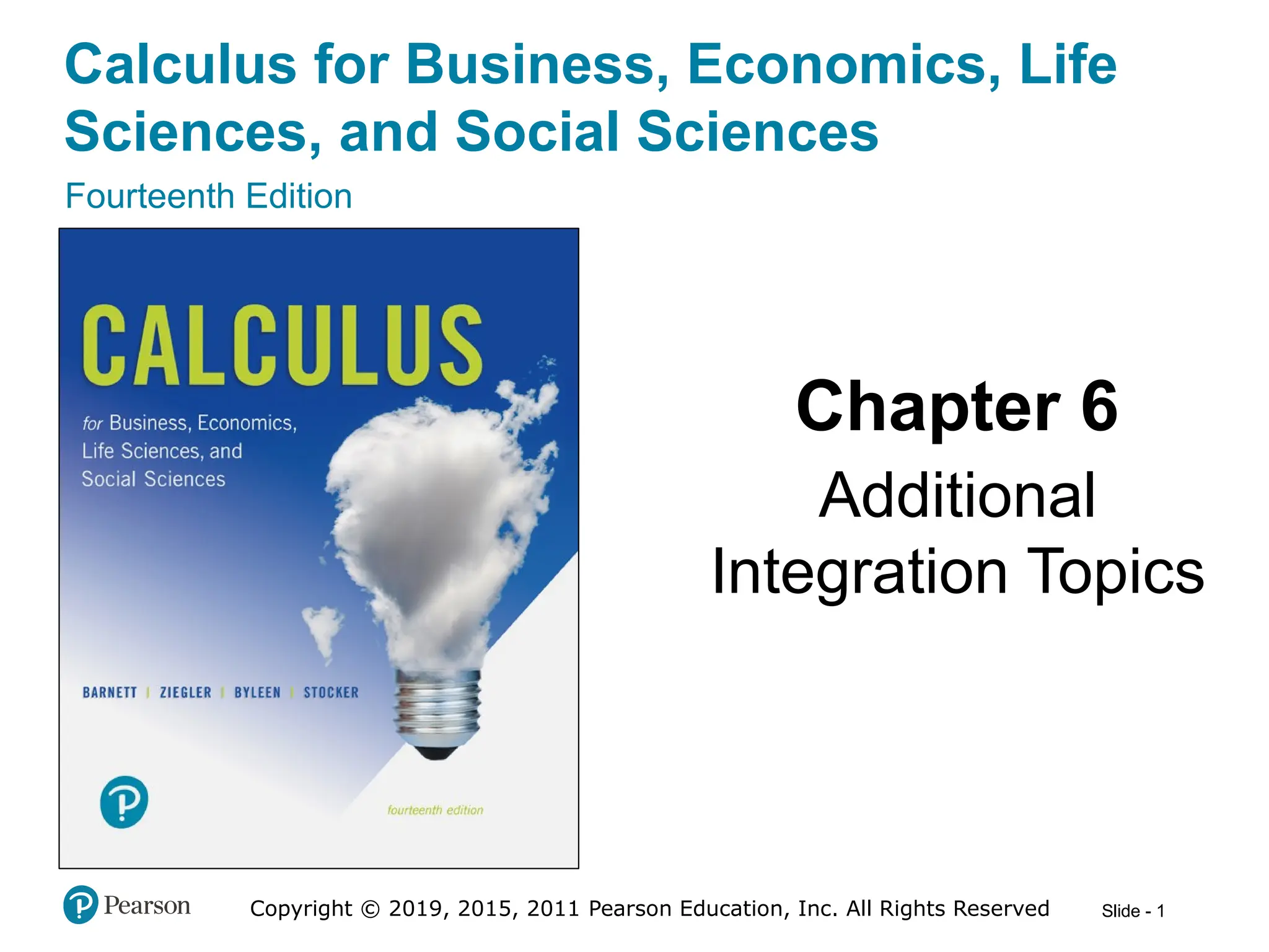 Business Calculus presentation on integration | PPTX