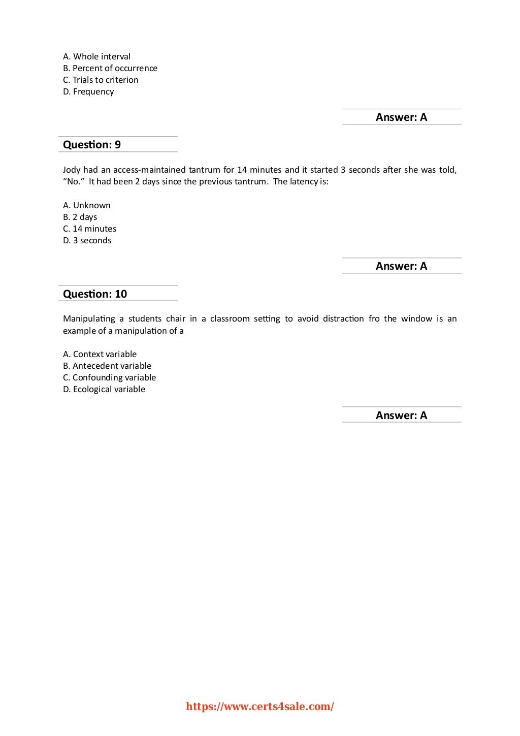 BCBA Exam Dumps | BACB Behavior Administration Exam Questions BCBA Exam Dumps | BACB Behavior Administration Exam Questions