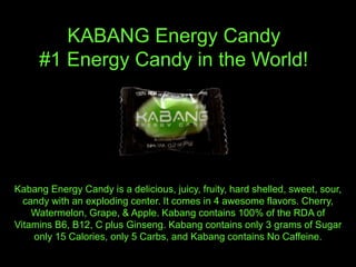Kabang Energy Candy Power Point Presentation 2016 | PPTX