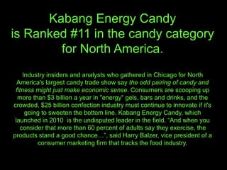 Kabang Energy Candy Power Point Presentation 2016 | PPTX
