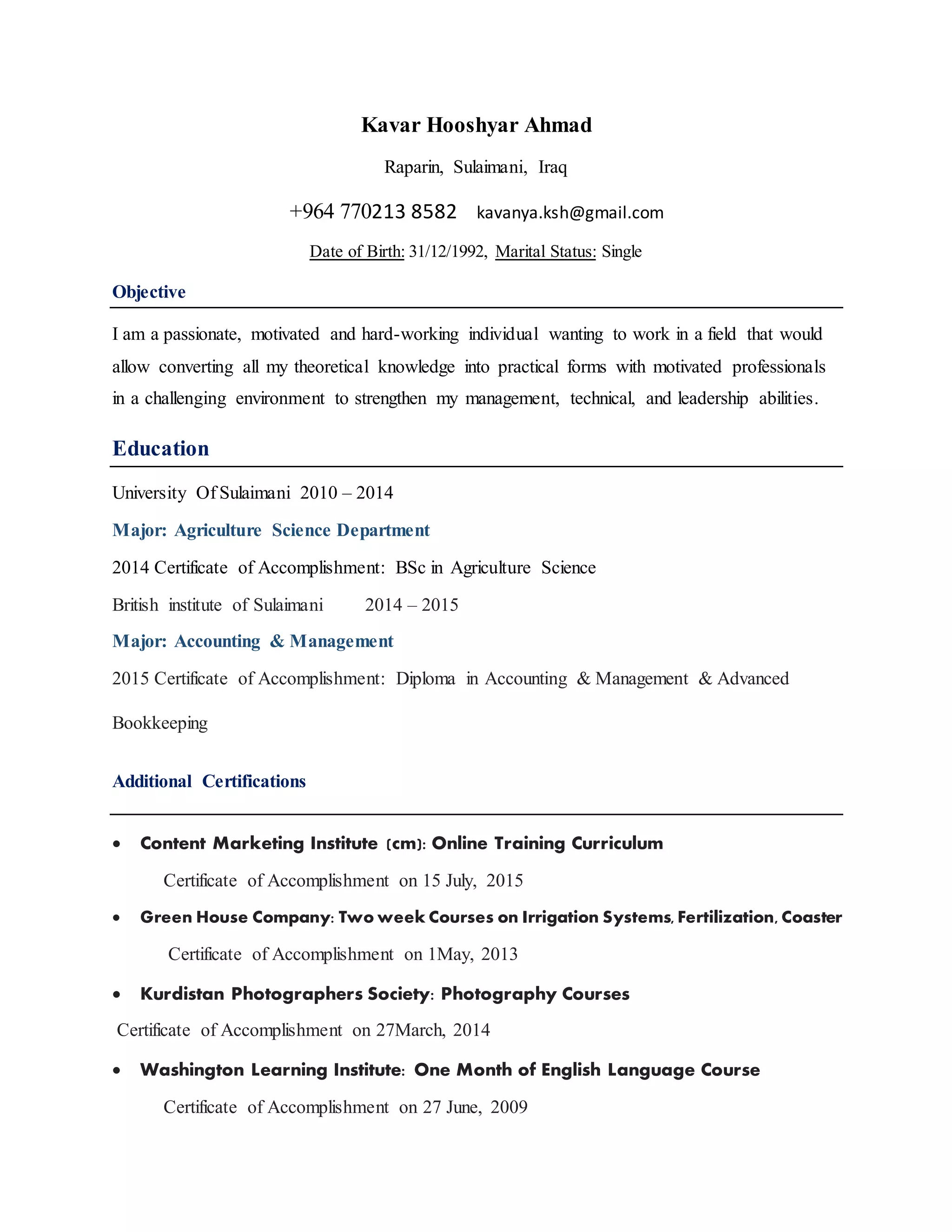 Kavar-CV (1)hana (1) | PDF