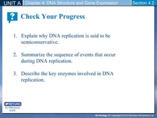 DNA Structure and Replication - Section 4-1 and 4-2 | PPT | Chemistry ...