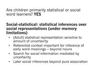 Understanding statistical word learning in a social context | PDF ...