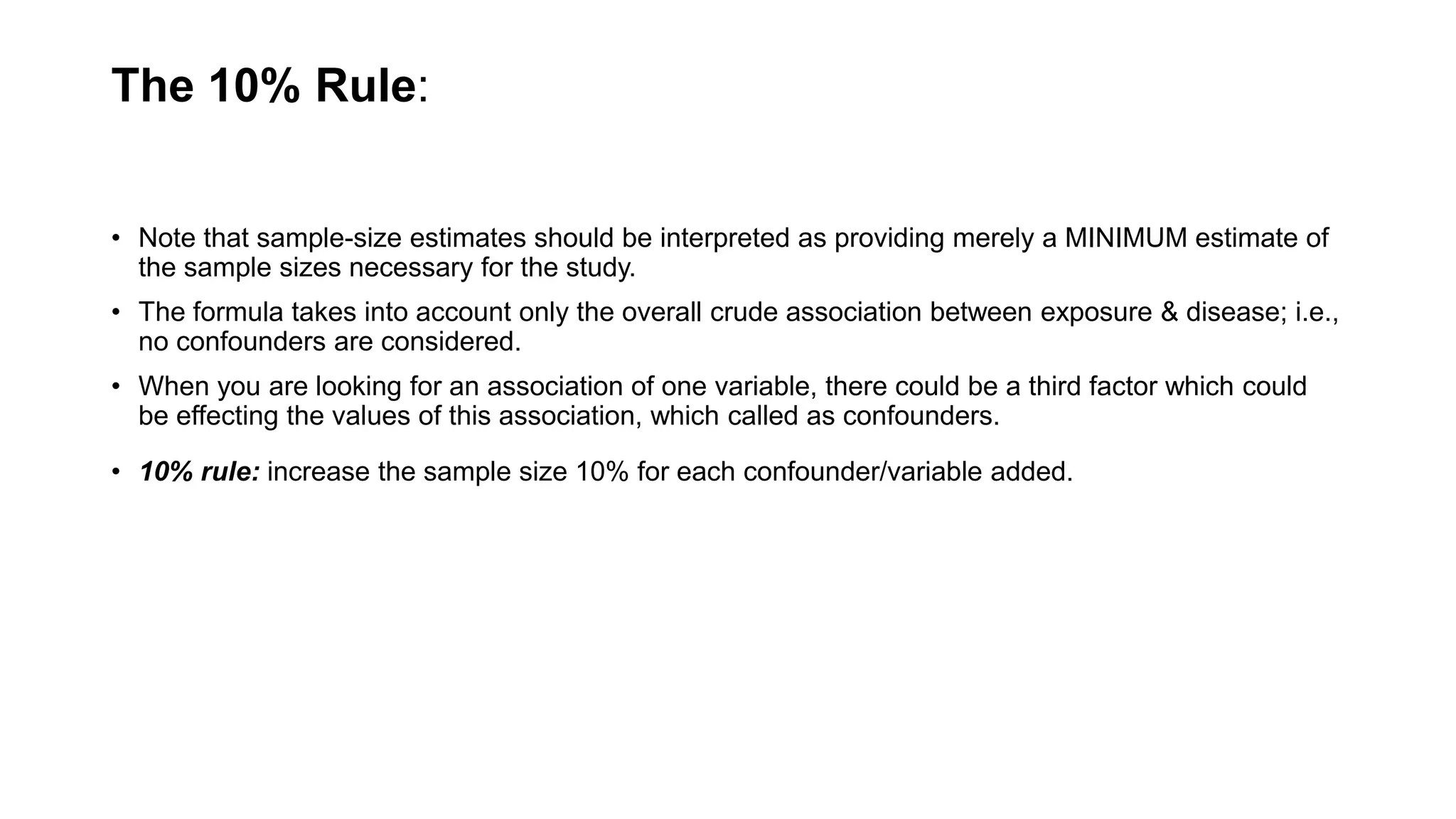 BCBR Calculating sample size and power BCBR ppt | PPTX