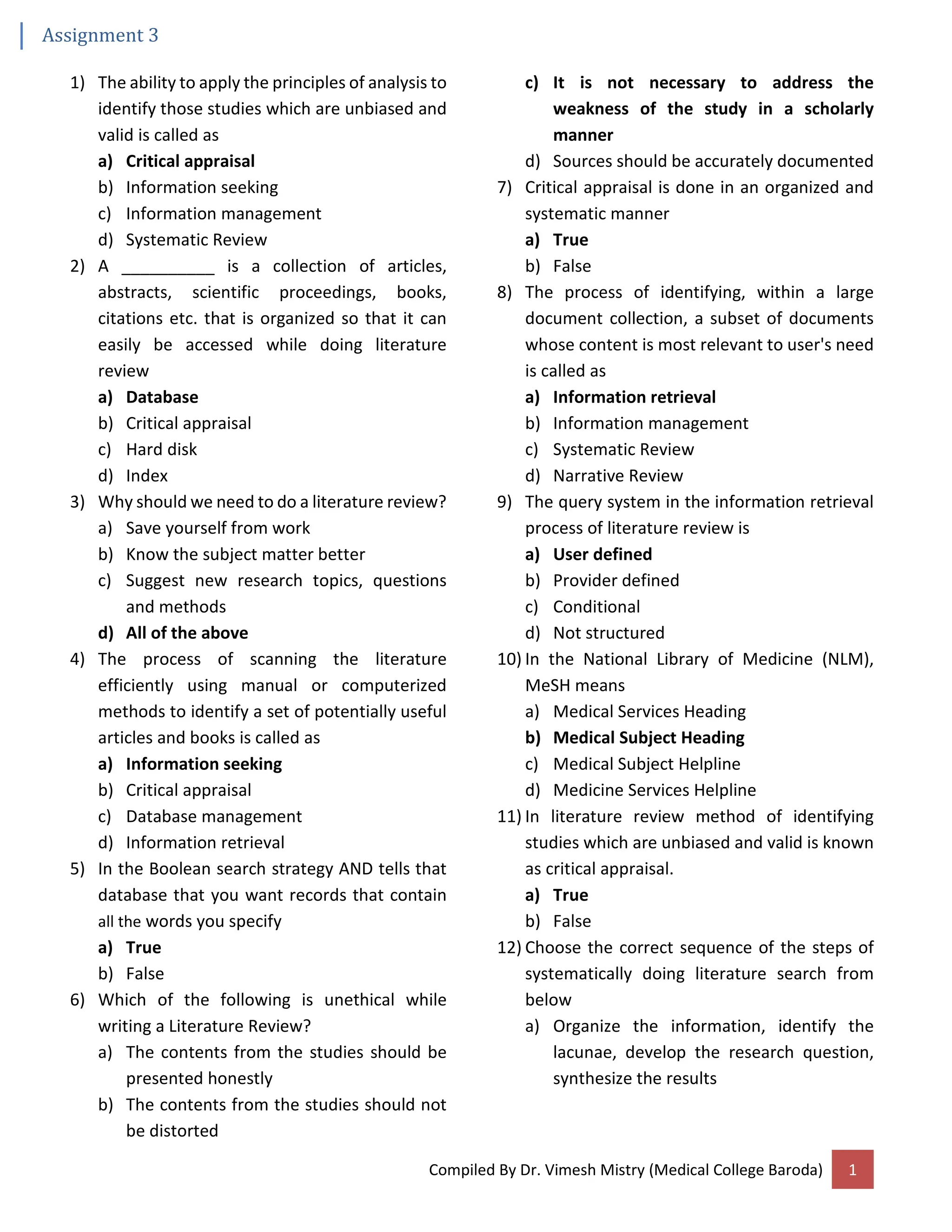 BCBR MCQs with Answers.pdf for exam for NMC promotions | PDF