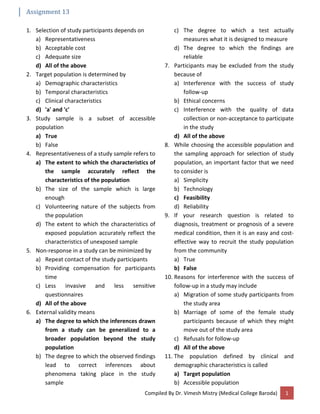 BCBR MCQs with Answers.pdf for exam for NMC promotions | PDF