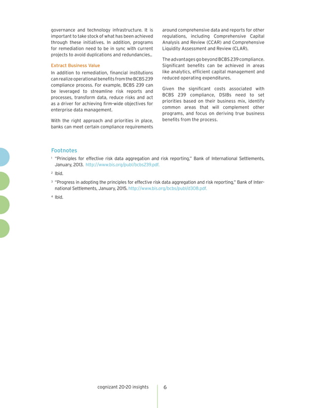 BCBS 239 Compliance: A Comprehensive Approach | PDF