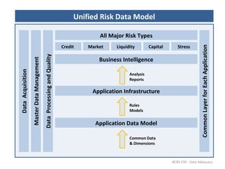 BCBS 239 - Risk Data Adequacy | PPT