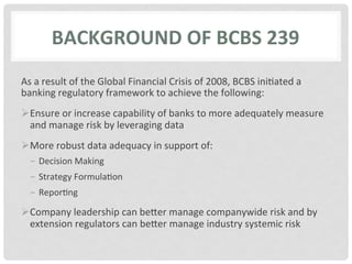 Overview of BCBS 239 | PDF