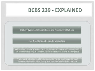 Overview of BCBS 239 | PDF