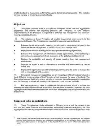Bcbs 239 principles of effective risk data aggregation and risk ...