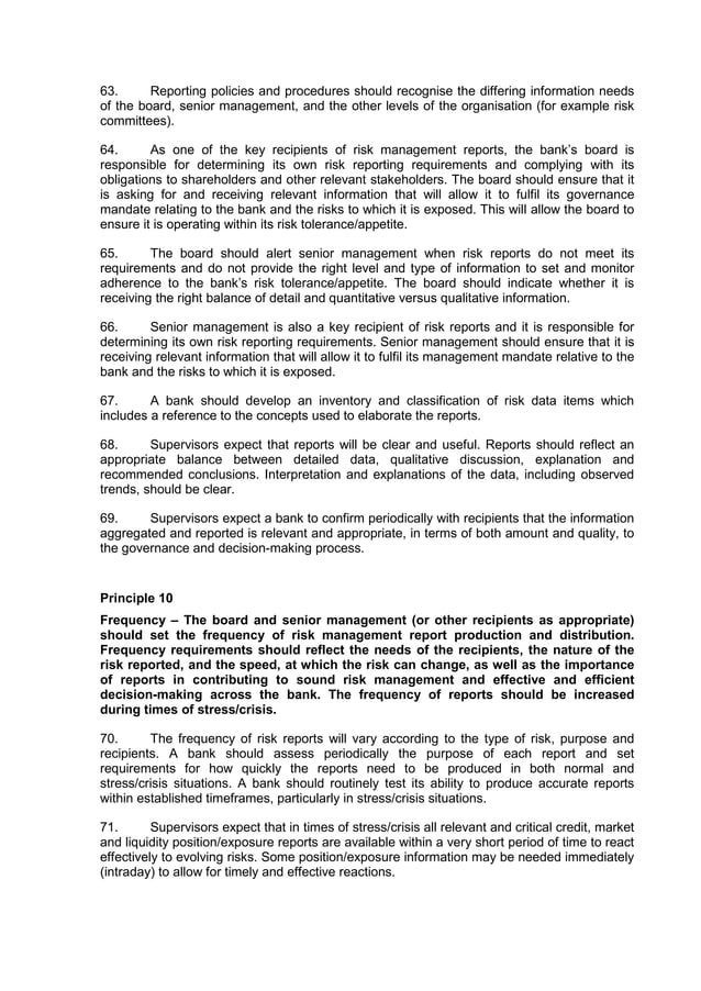 Bcbs 239 principles of effective risk data aggregation and risk reporting