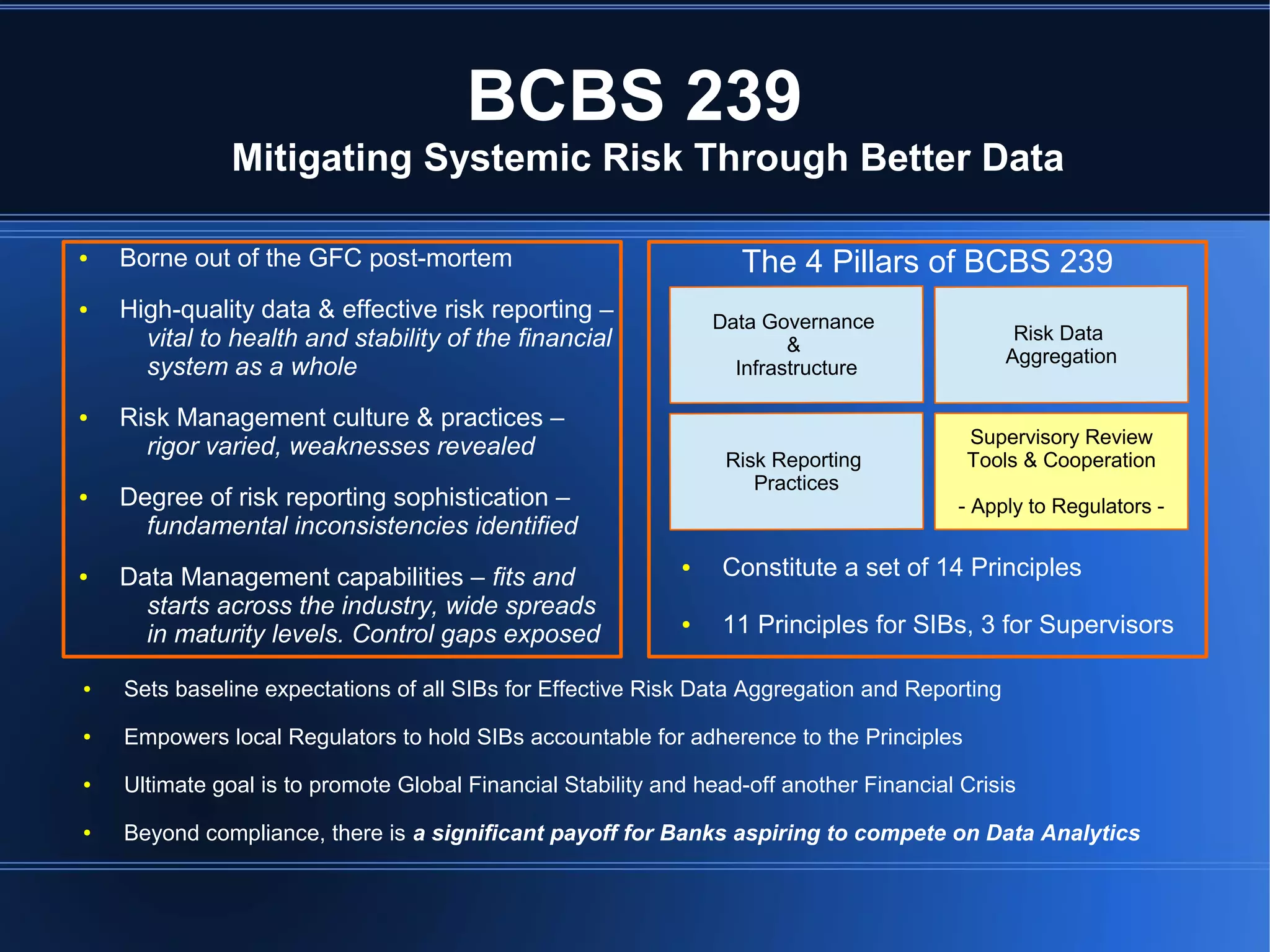 BCBS 239 - Explained | PDF