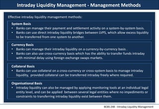 BCBS 248 - Intraday Liquidity Management | PPTX