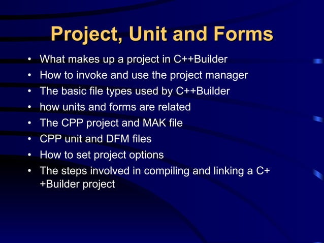 Borland C++Builder 入門課程 | PPT | Programming Languages | Computing
