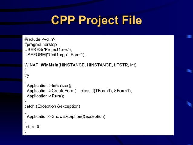 Borland C++Builder 入門課程 | PPT | Programming Languages | Computing