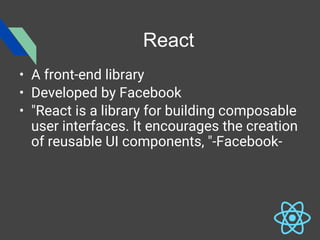 React js Introduction | PPT