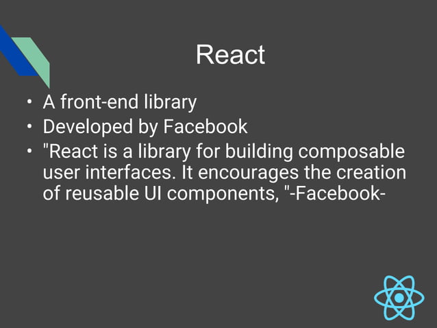 React js Introduction | PPTX